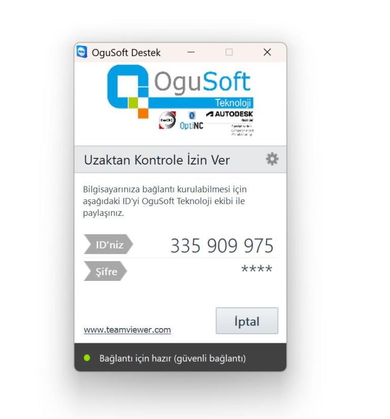 Uzak Destek Yazılımı -Teamviewer - OguSoft Teknoloji Ltd. Şti. | Autodesk Value Added Silver ...